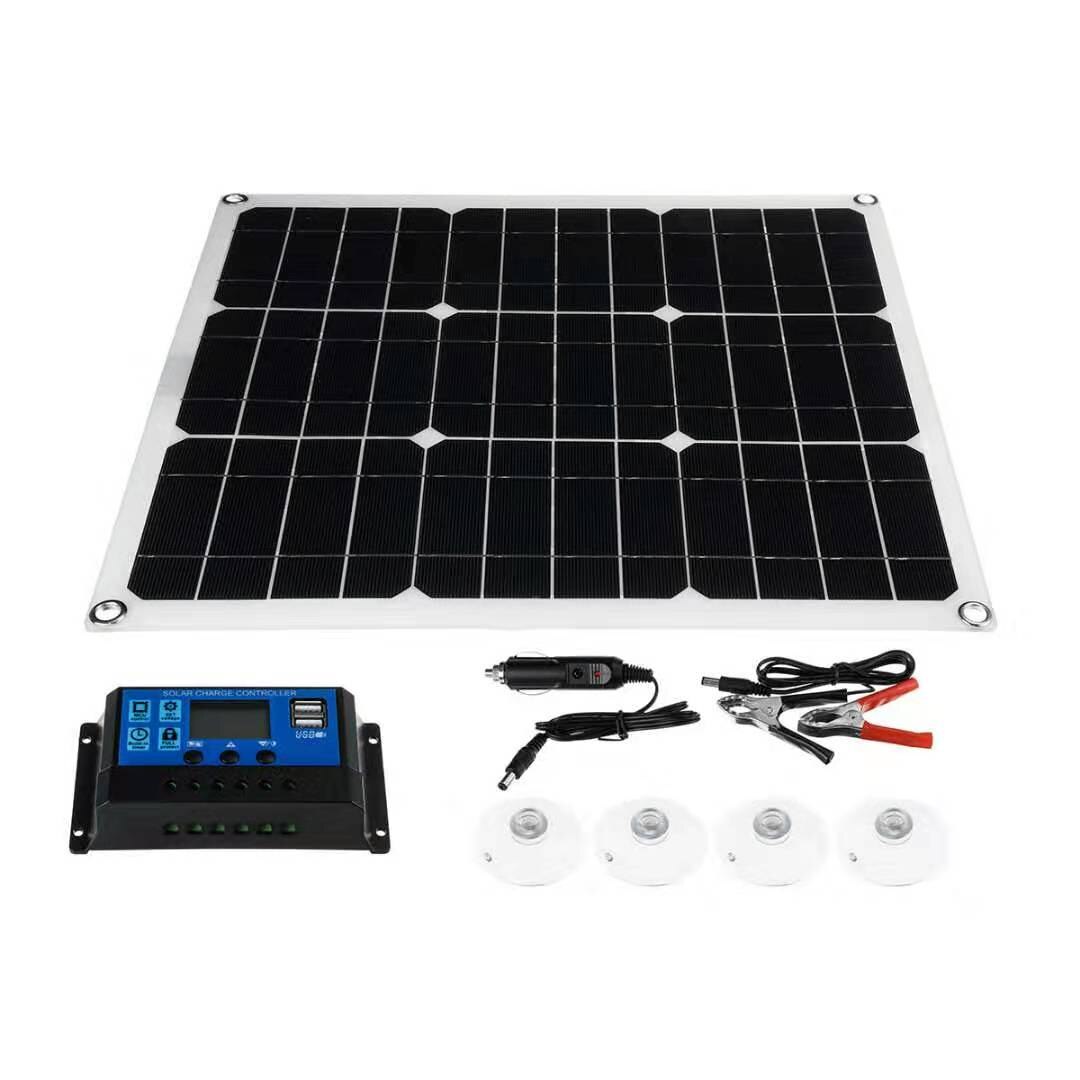 100W 12V 5V USB Solar Panel Solar Battery Charger ... – Grandado