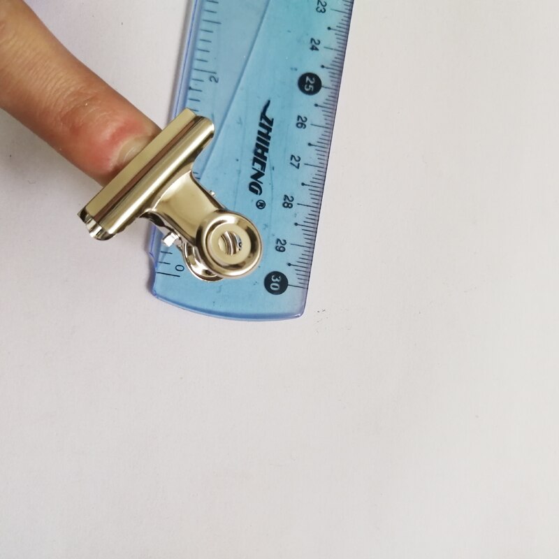 12pcs Office supplies stainless steel round steel clamp 31MM long ...