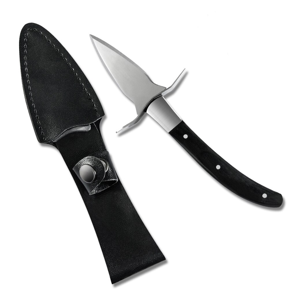 Oyster Knife Wood Handle Seafood Knife Guard Scall... – Vicedeal