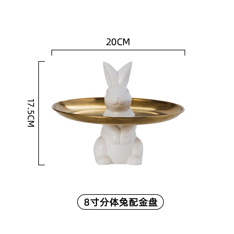 Ceramic rabbit Plate Chinaware Ceramic bunny dish ... – Vicedeal