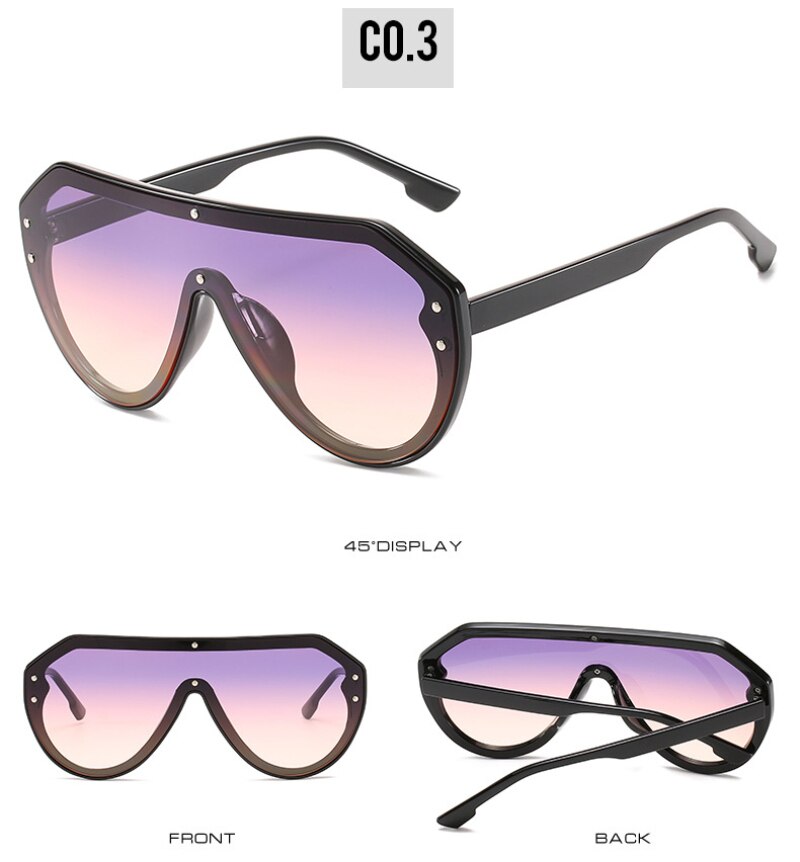 Outdoor Sunscreen sunglasses Large frame One-piece... – Grandado