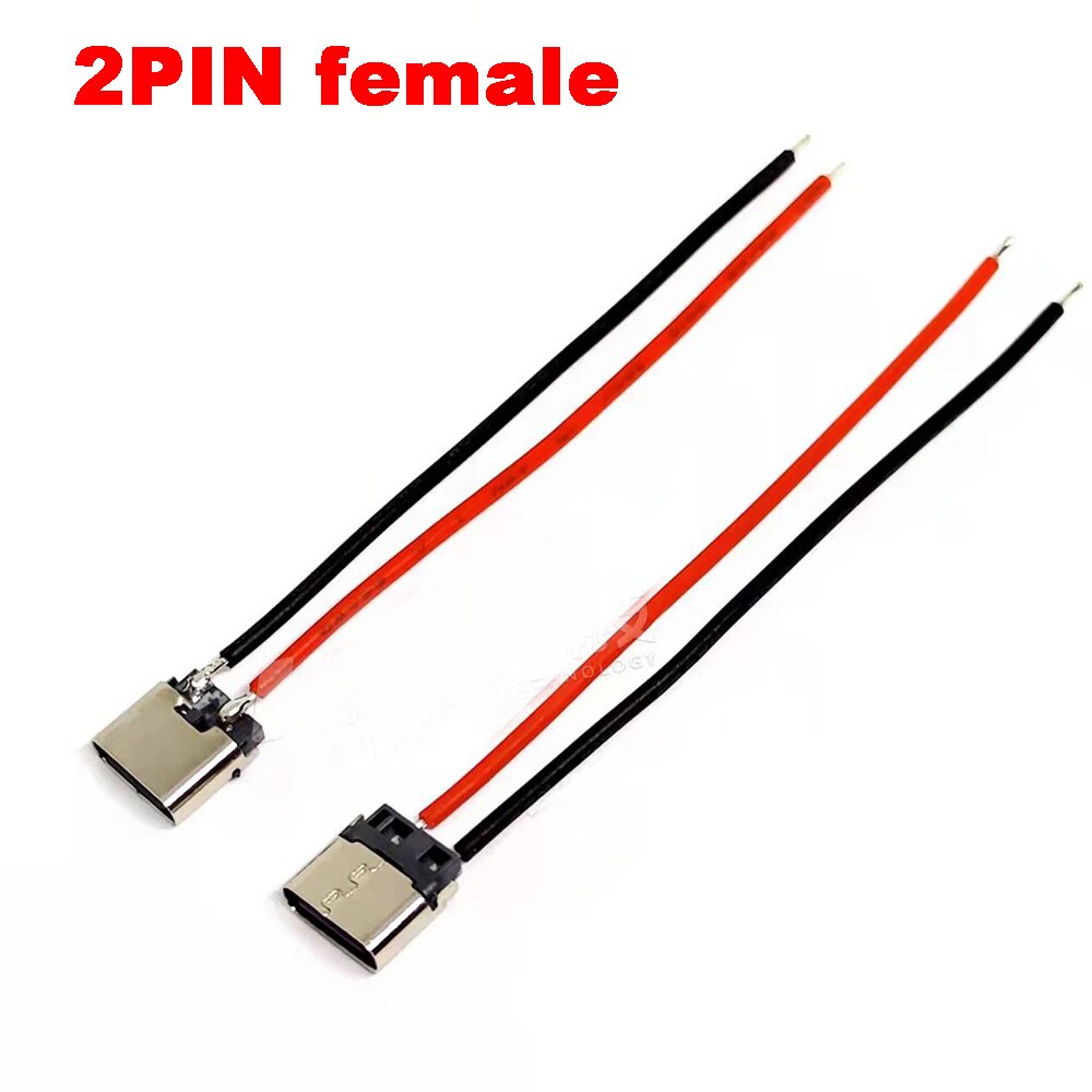 USB Type-C Jack strip line Welding Wire Female Con... – Vicedeal