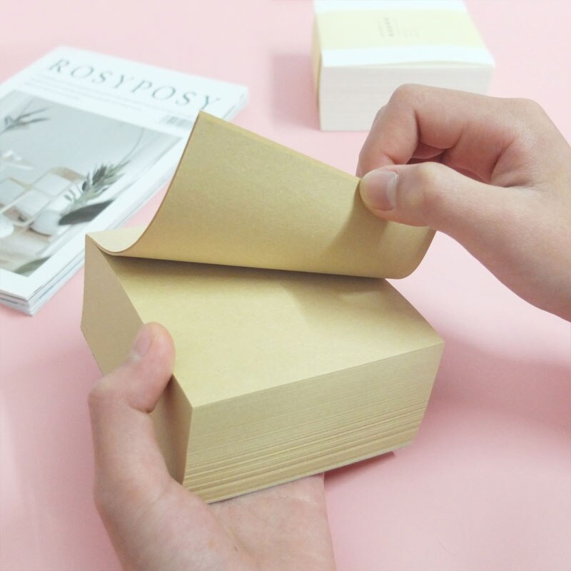 400 Sheets/Lot Simplicity White Kraft Paper Memo N... – Grandado