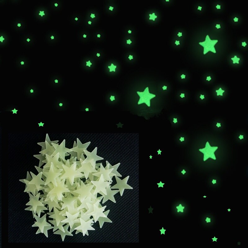 3cm Glow In the Dark Stars Luminous Stickers Glowi... – Grandado