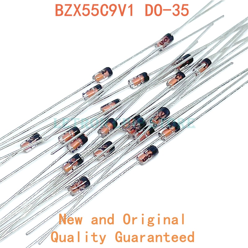 100 Uds BZX55C9V1 hacer-35 0,5 W BZX55C 9,1 V 1/2W... – Grandado