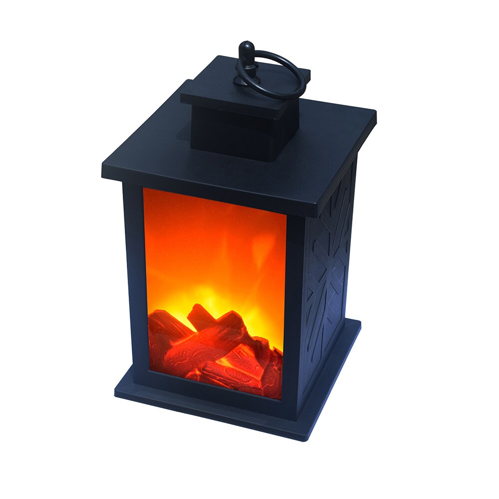 Portable LED Fireplace Lantern Flamless Log Fire E... – Grandado
