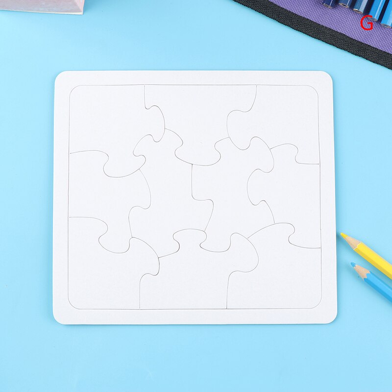 Blank Coloring Puzzle Paper White Mold Board Child... – Vicedeal