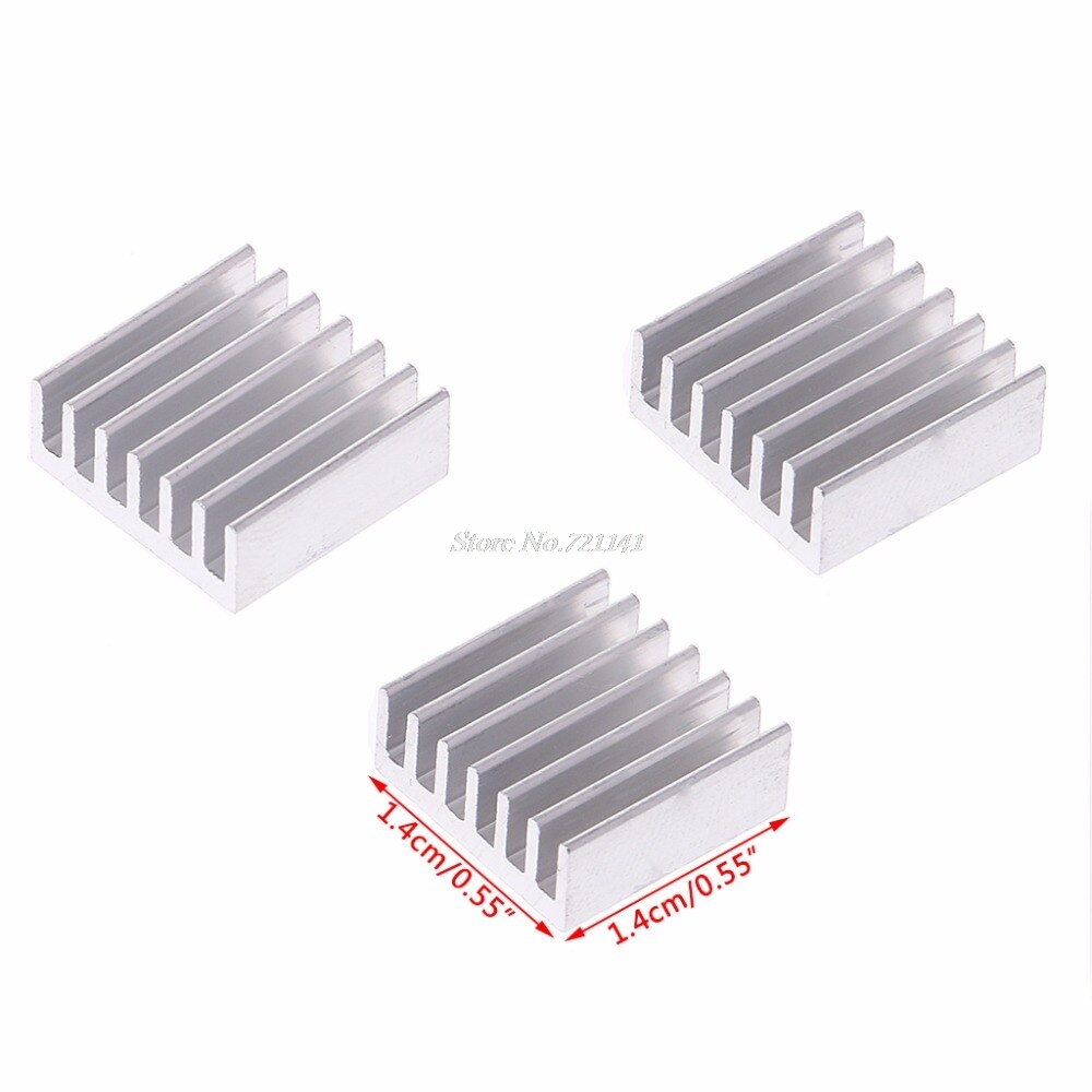 12 stk sølv aluminium radiator heatsink heatsink k... – Grandado