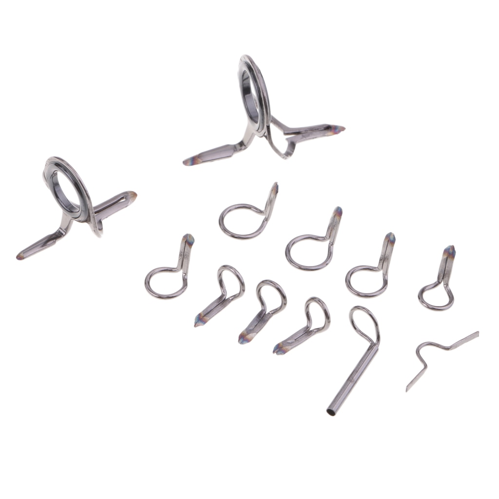 12pc Fly Rod Guide Set Fishing Rod Guide Tip Repai... – Grandado