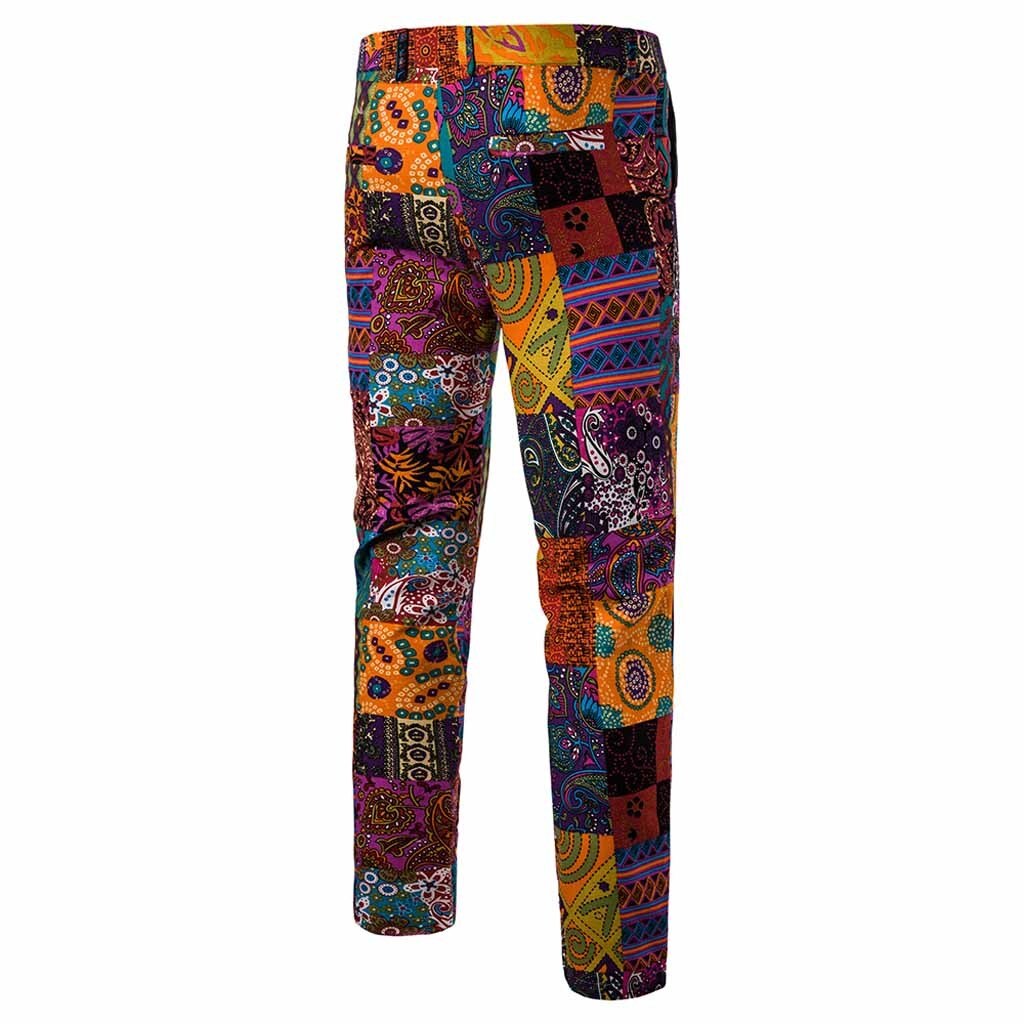 Joycosin Men's Pants Winter Floral print men pants... – Grandado