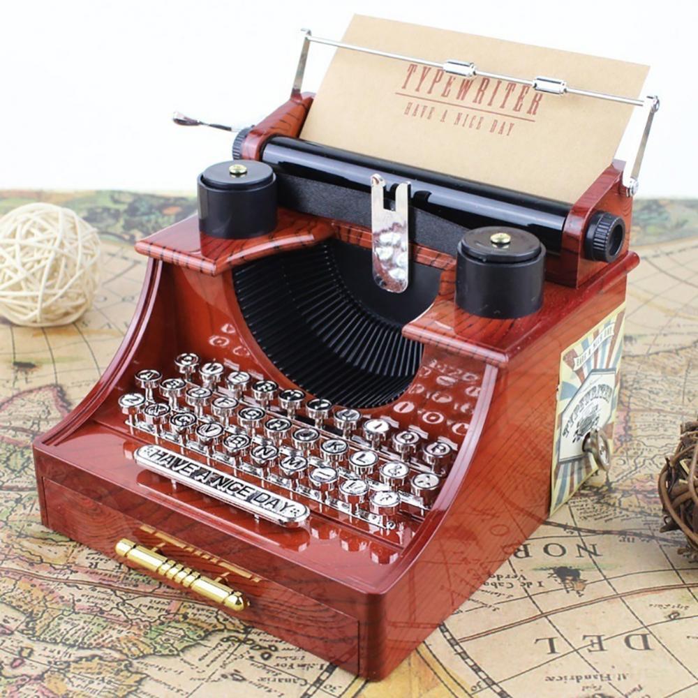 SALES！！ Retro Typewriter Music Box Desktop Home Of... – Vicedeal