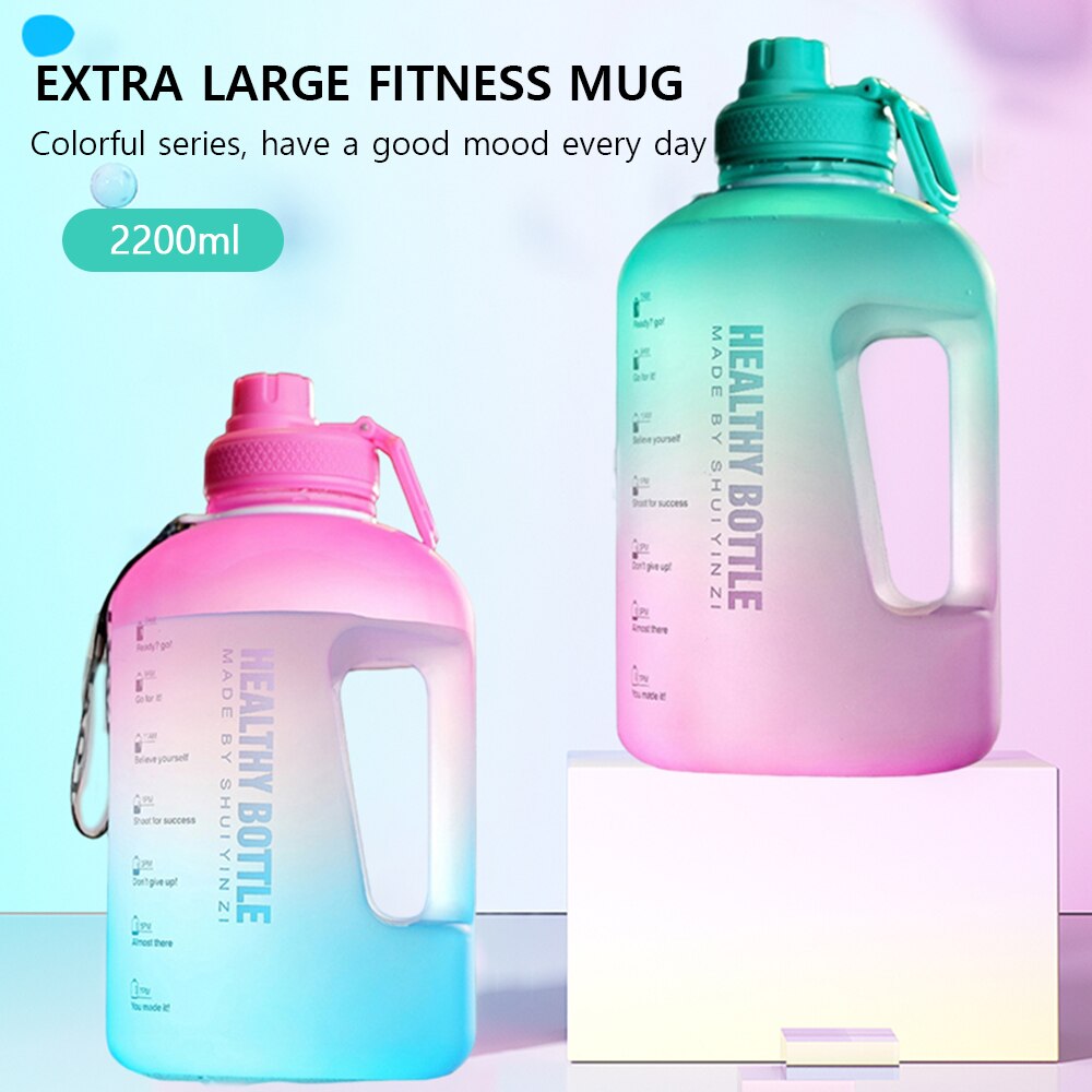 Sport Water Fles 2.2L Grote Capaciteit Water Cup O... – Vicedeal
