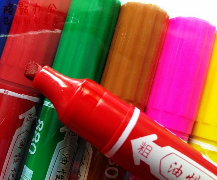 Mark pen met de grote headed 12 kleur en set (1 kl... – Grandado