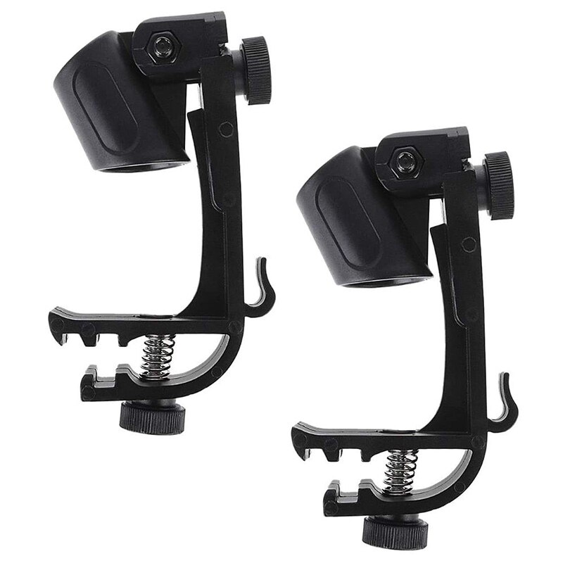 2 Pcs Drum Microphone Clip Adjustable Rim Snare Dr... – Grandado