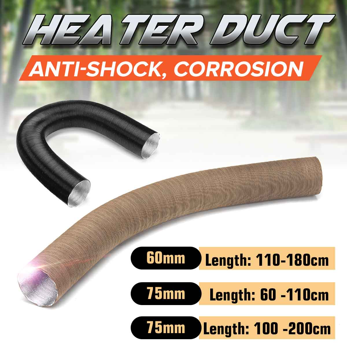 42/60/75mm Car Air Heater Ducting Pipe Hose Line H... – Vicedeal