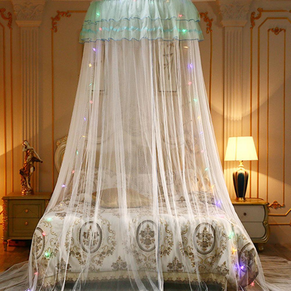 Ruffle Dome Ceiling Mosquito Net Princess Mesh Can... – Grandado