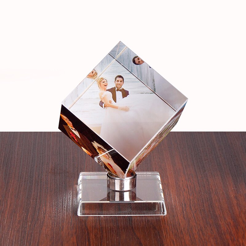 Customization Pictures Frame DIY Cube Shape Rotati... – Vicedeal