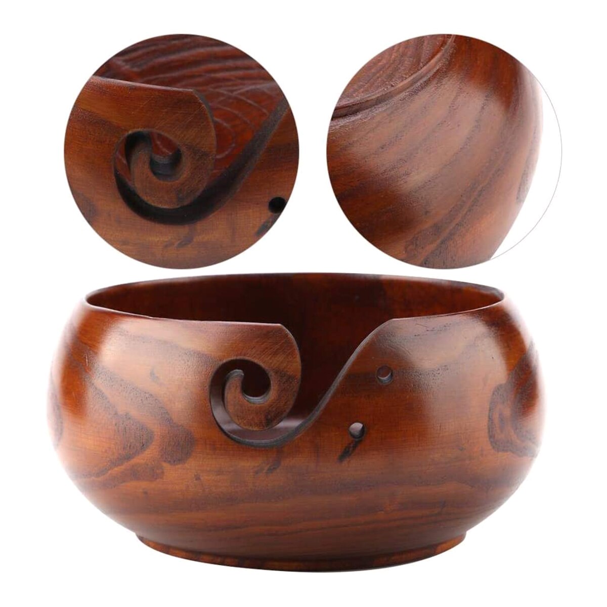 Nature Wool Bowl, Handcrafted Round Woolen Yarn Ba... – Vicedeal