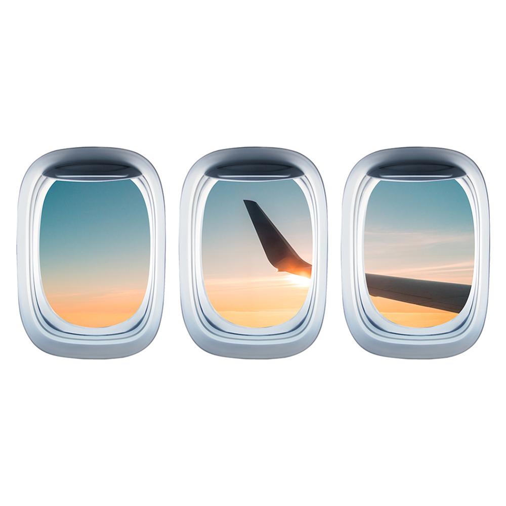 3pcs Landscape Airplane Window View Home Decor Wal... – Grandado