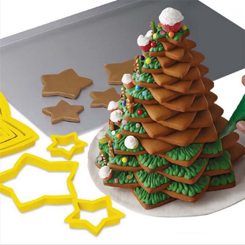 6 unids/set estrella forma Cookie Cutter árbol de ... – Grandado