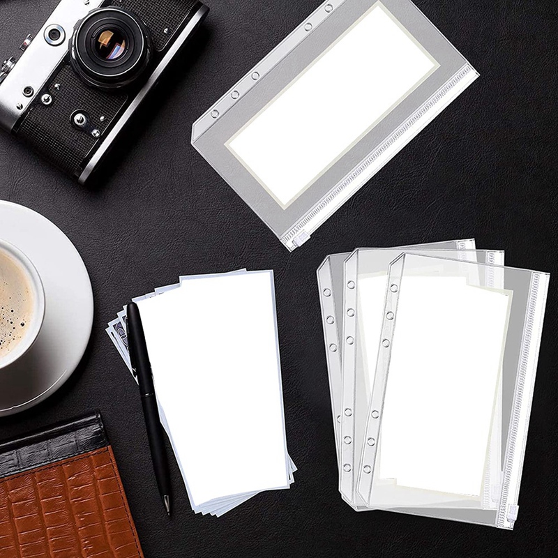 A6 Binder Cover 12 Clear Binder Pockets and 12 Env... – Grandado