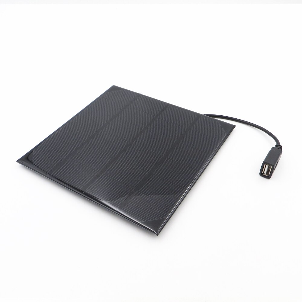6v 4.5w monokrystallinsk solcelleoplader + usb kab... – Grandado