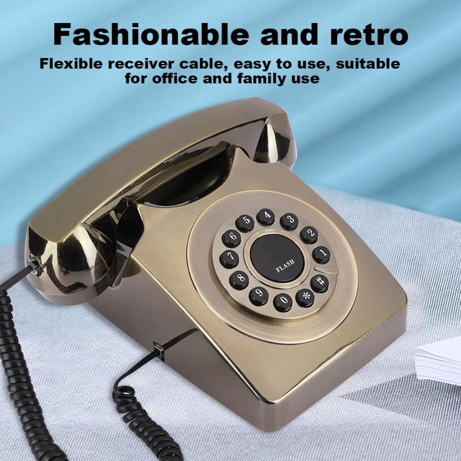 Telefono fijo Hause Büro Retro Festnetz Telefon Br... – Grandado