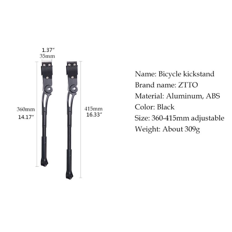 Adjustable Bike Kickstand MTB Aluminum Alloy Side ... – Grandado