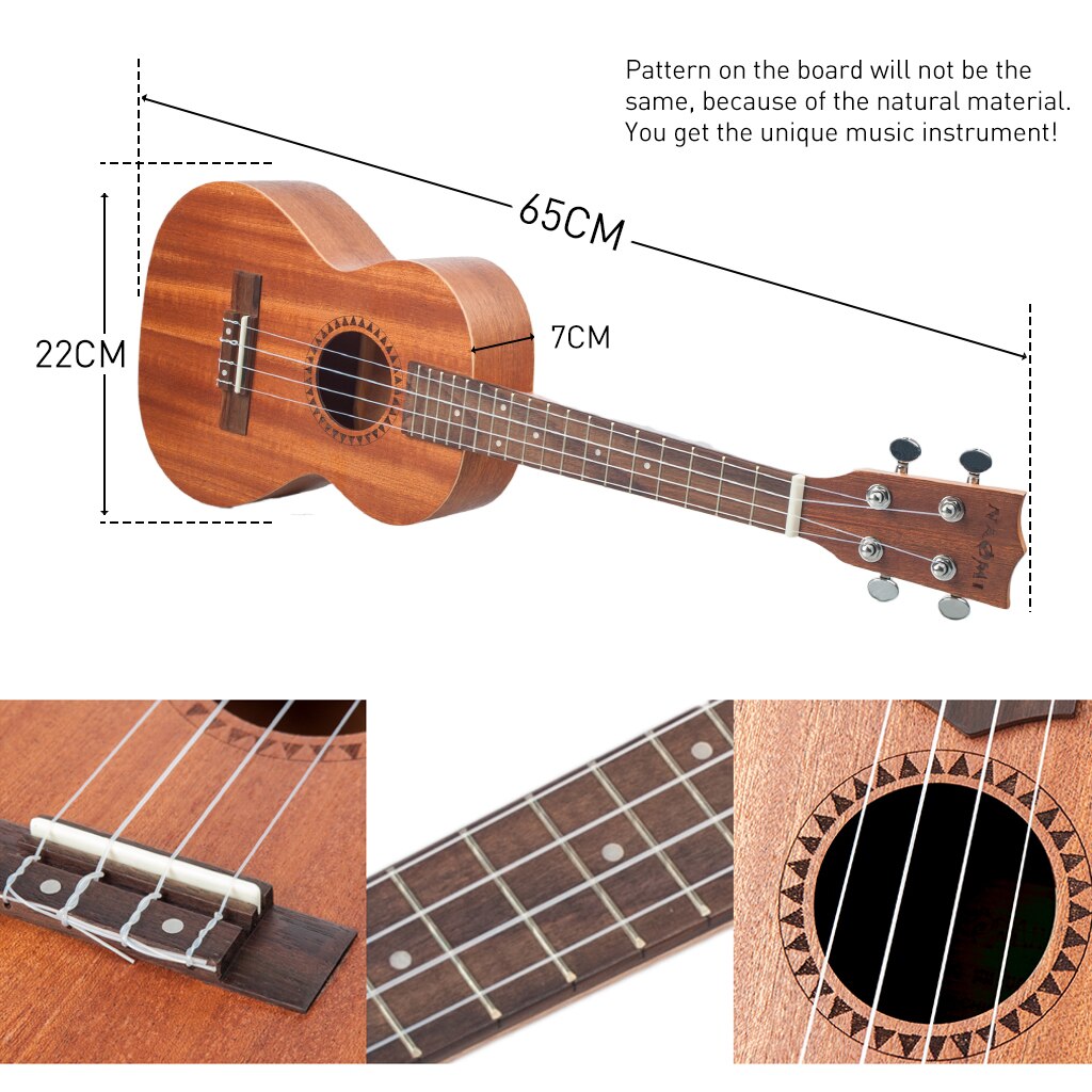 NAOMI Ukulele 26" Tenor 18 Frets Ukulele Sape... – Grandado