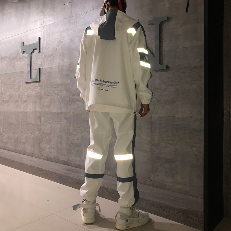 Men Sportswear Set Autumn Set Mens Tracksuit Patch... – Grandado