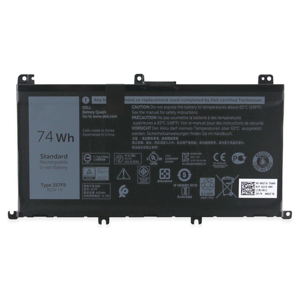 Oein Genuine 11.1V 74WH 357F9 Battery For Dell Ins... – Vicedeal