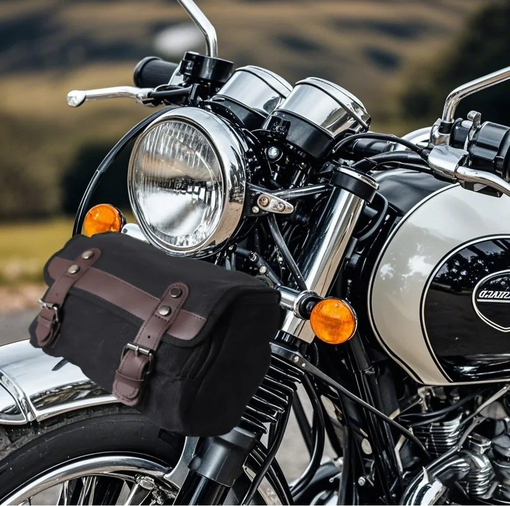 Universal Motorcycle Side Bag Retro Waterproof Sho... – Grandado