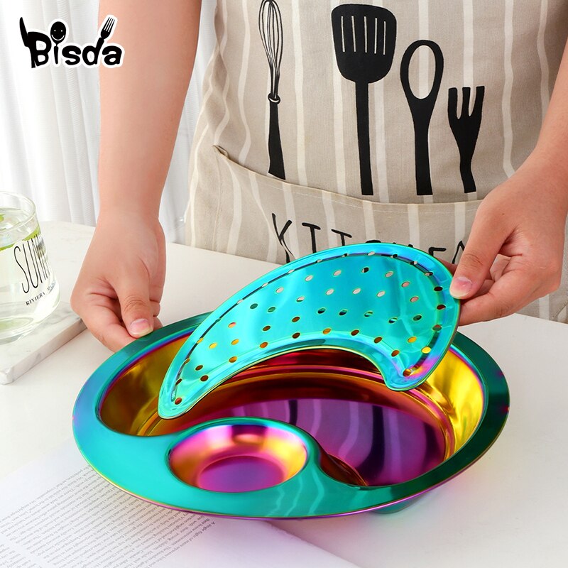 1Pc Stainless Steel Dumplings Plate Vinegar Dish F... – Grandado
