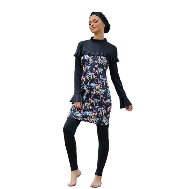 N0HA Women Muslim 3pcs Burkini with Hijab Islamic ... – Grandado
