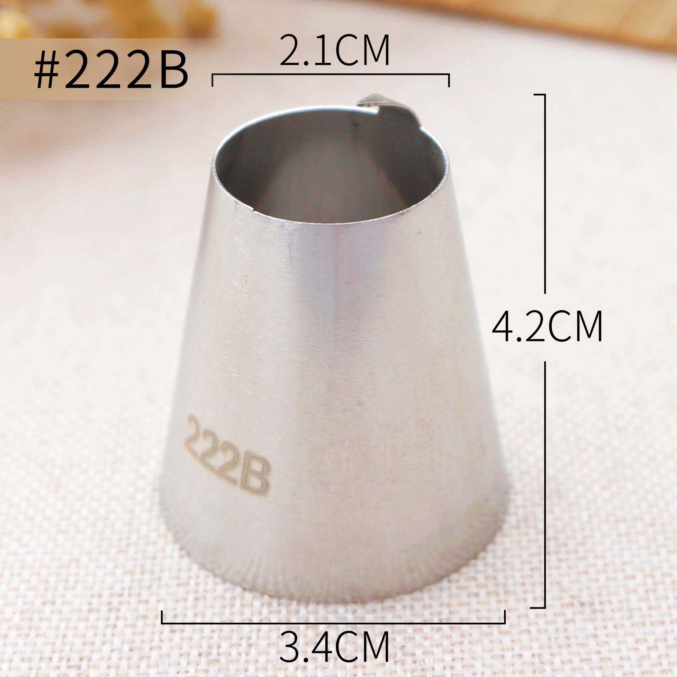 #222S 222 222B hook Round Piping Nozzles Pastry Ti... – Grandado