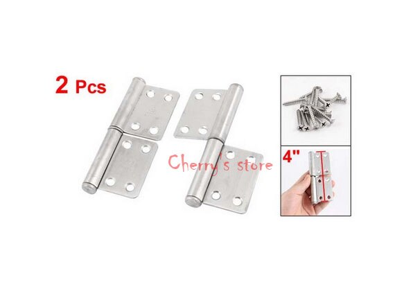 2 Pcs 4" Long Stainless Steel Two Leaves Door... – Grandado