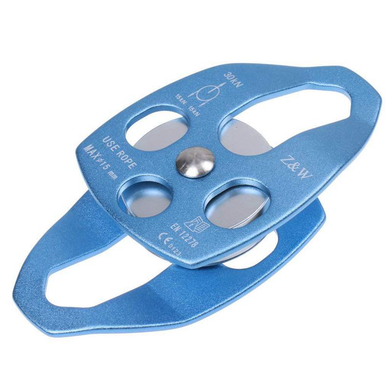 30kn Rope pulley great rea Simple / Double For Tre... – Grandado