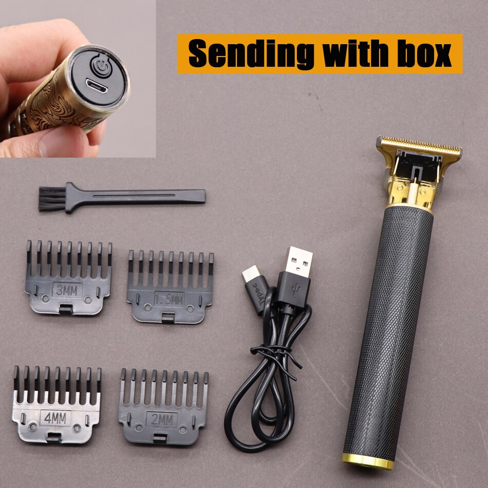 Men Cordless Hair Clipper Barber Buddha Dragon Ele... – Grandado