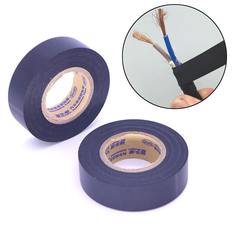 18mmx25m Black PVC Waterproof Electrical Tapes Fla... – Grandado
