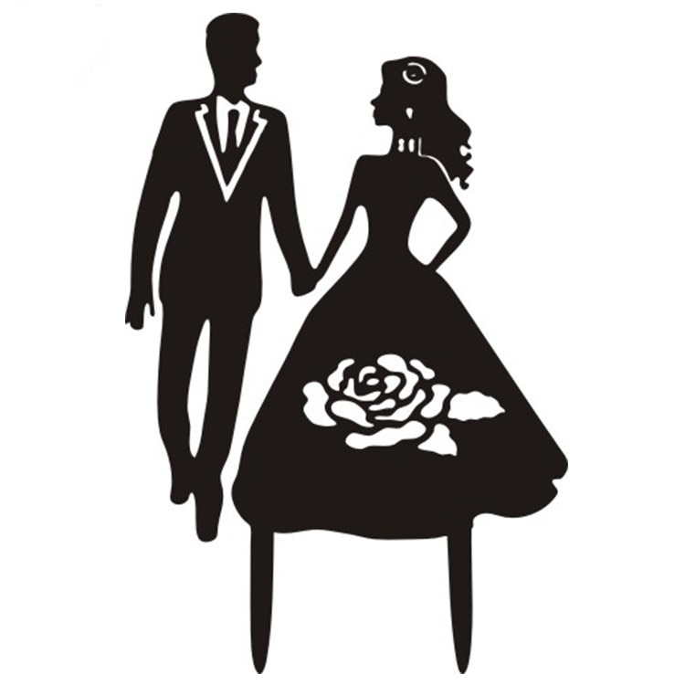 Zwart Wit Kleuren Bruid Bruidegom Liefde Wedding C... – Grandado