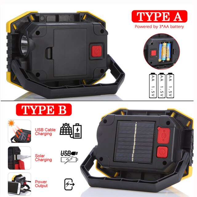Portable COB LED Work Light Torch USB Rechargeable... – Vicedeal