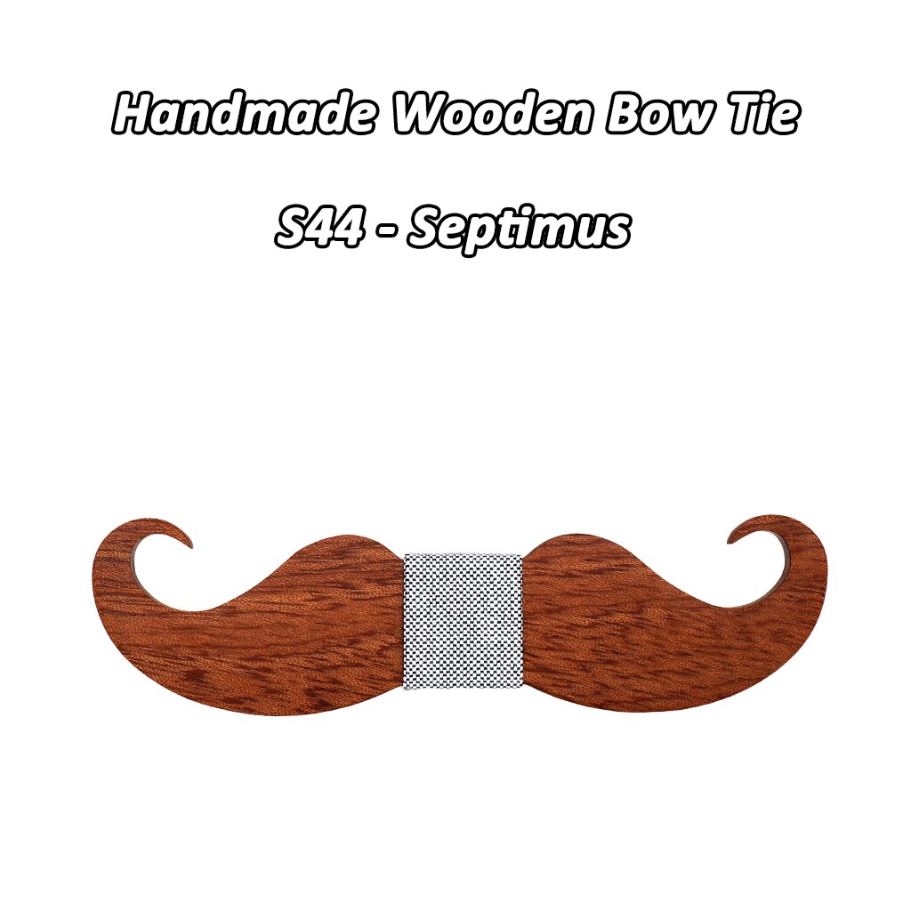 Corbata de madera con de bigote Mahoosive de estil... – Grandado