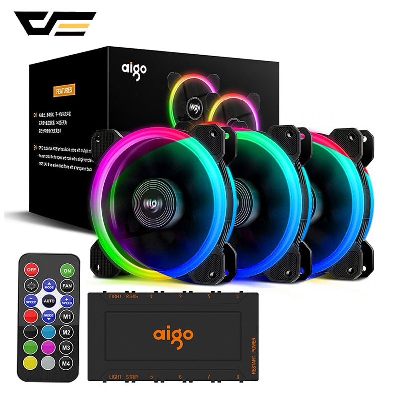 Aigo DR12 Rgb Fan 120Mm Pc Cooler Fan Rgb Stille K... – Grandado