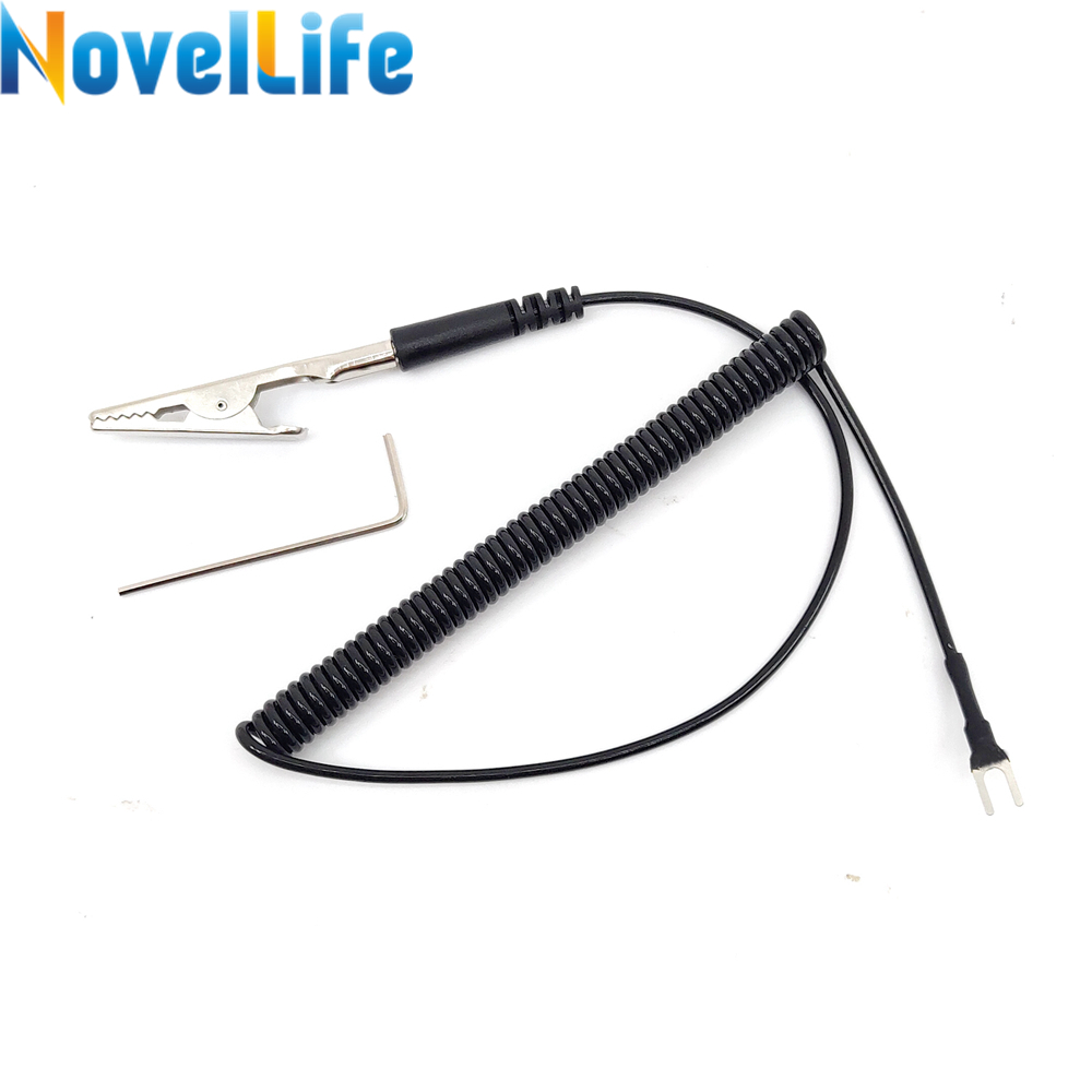 1.5 Meter Anti static Spring Grounding Wire Clamp ... – Vicedeal