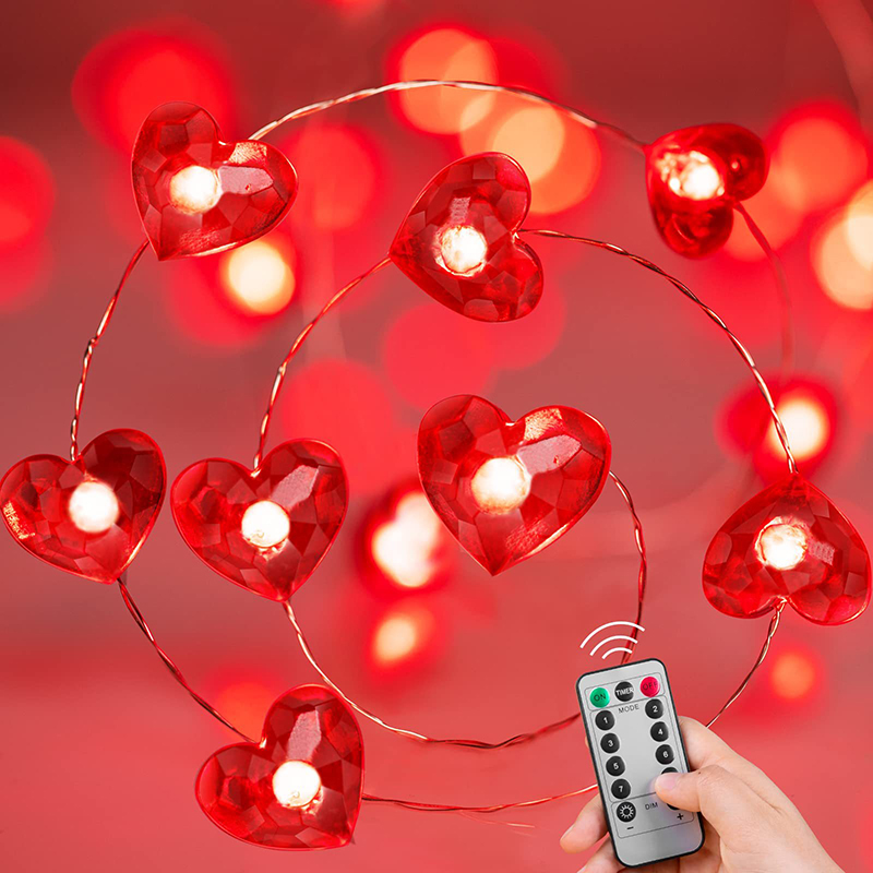 3/6M Led Rood Hart String Lights Voor Valentijnsda... – Vicedeal