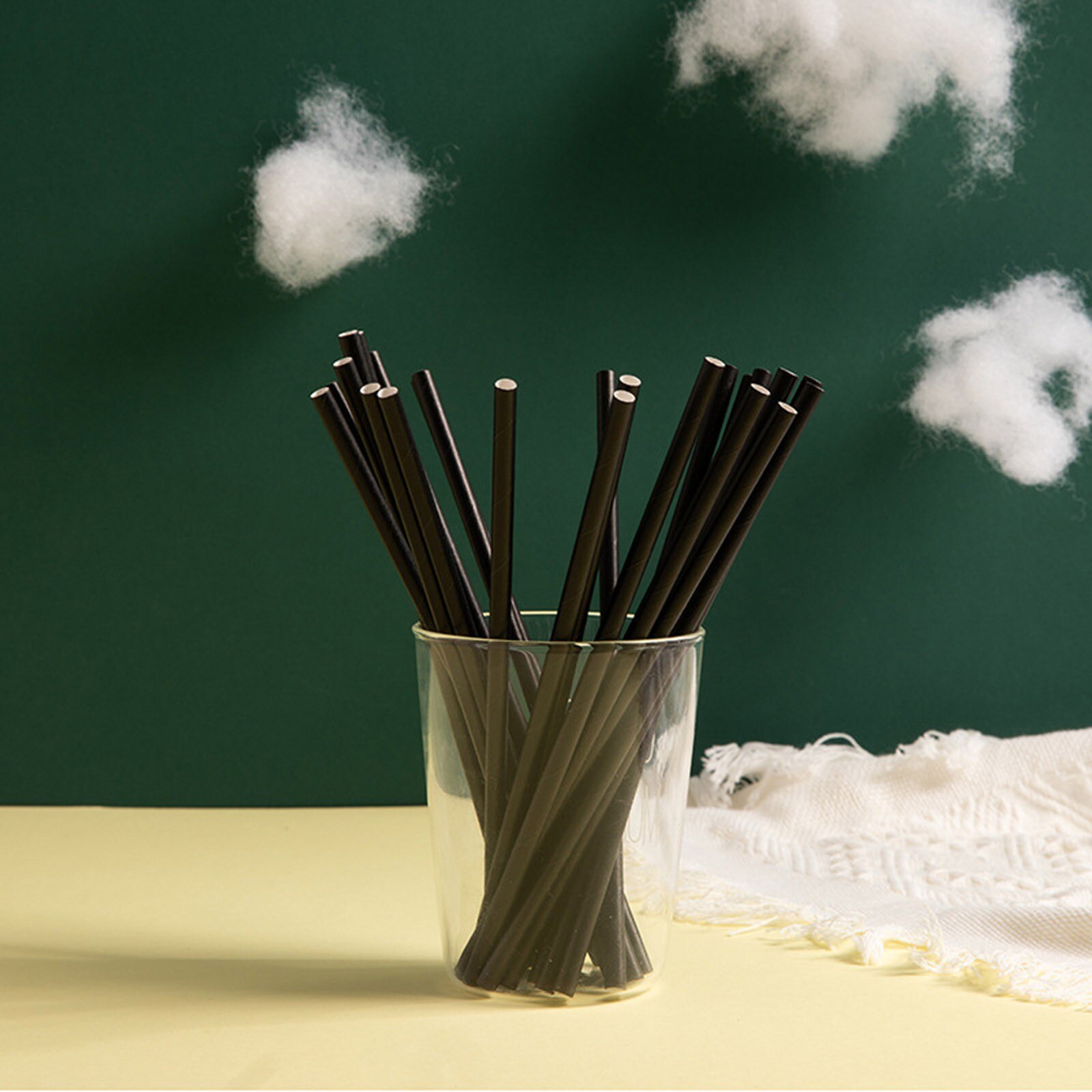 100PCS/Pack Colored Paper Straws Disposable Paper ... – Vicedeal