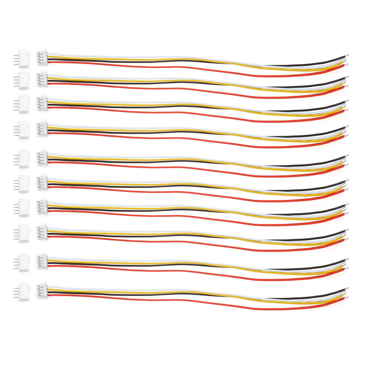 10 Sets 150mm Wire Cable Connector DIY SH1.0 JST 4... – Grandado