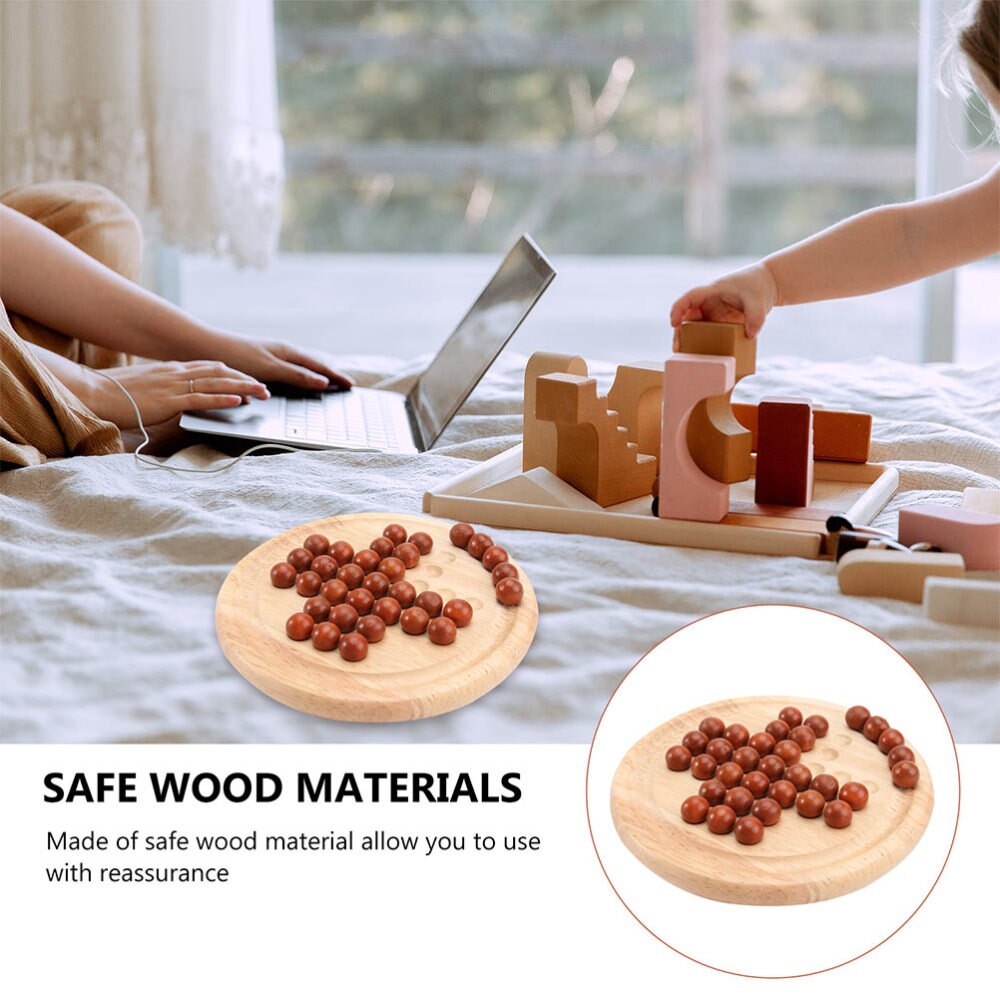 2 Sets Solitaire Board Chess Wood Intelligence Che... – Grandado