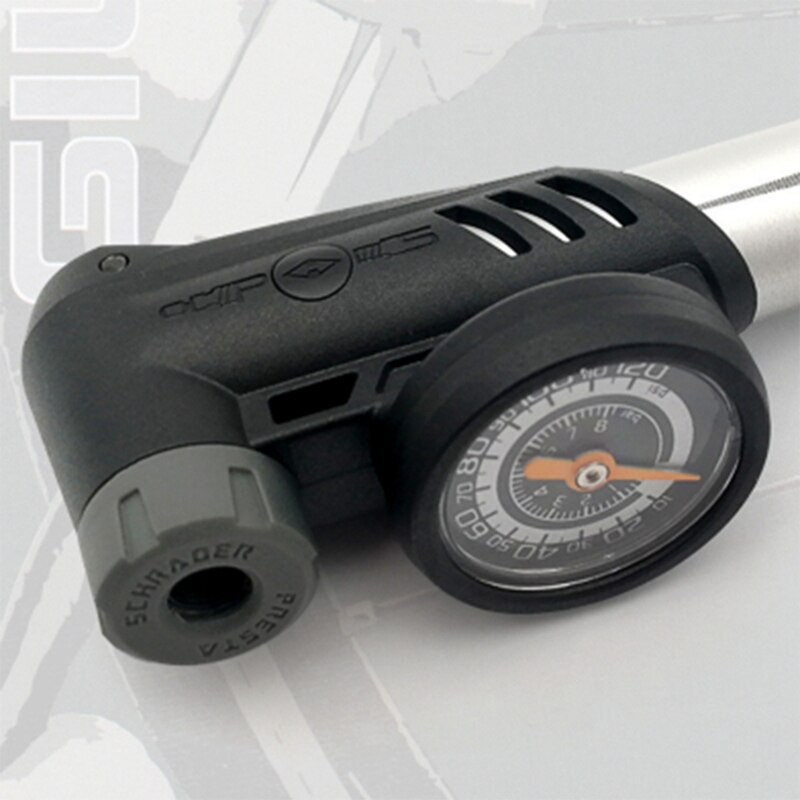Cykelpump av typ giyo t med barometer cykelluftpum... – Vicedeal