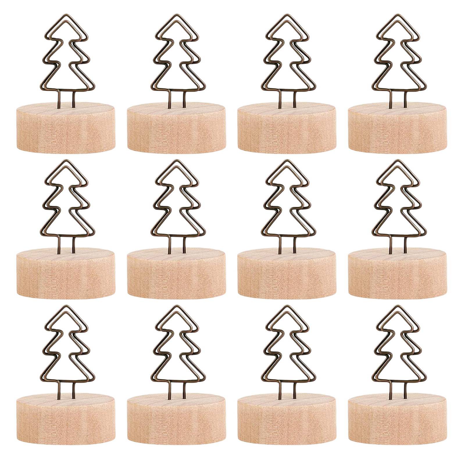 12 Pcs Party Dekoration Karte Halter Holz Basis Ka... – Vicedeal